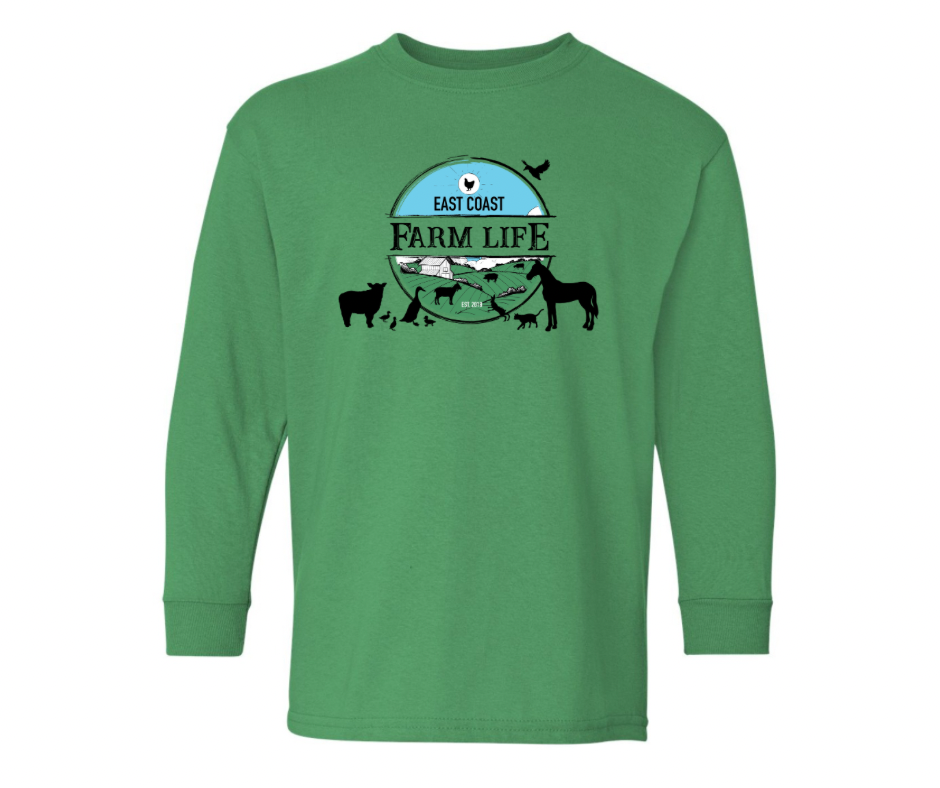 Farm Party Long Sleeve T-Shirt – East Coast Farm Life Clothing Company ...