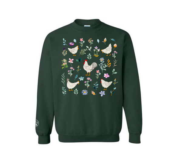 Chicken Flower Crew Neck – East Coast Farm Life Clothing Company Limited